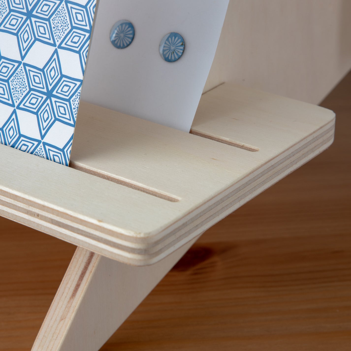 Curved Table Top Pegboard Display Stand with Tiered Shelving – Dust Shack