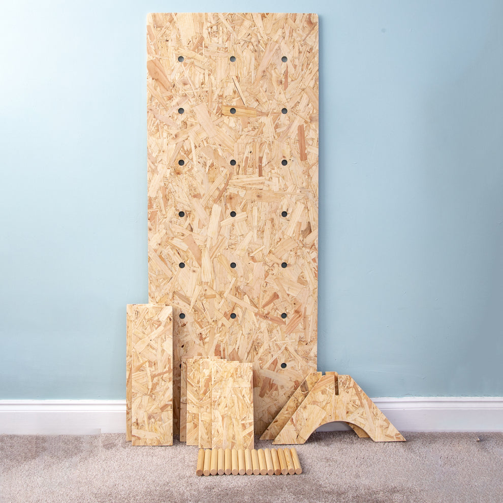 Free-standing OSB Pegboard Display Stand – Dust Shack